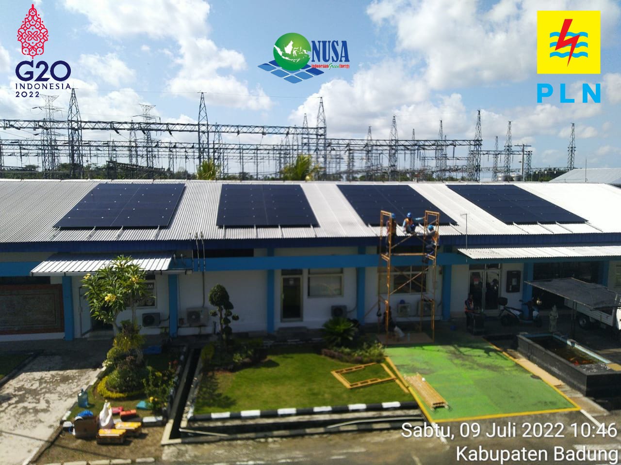 Nusa PV as Product of IDN solar, Installed on the roof top PLN Office ...